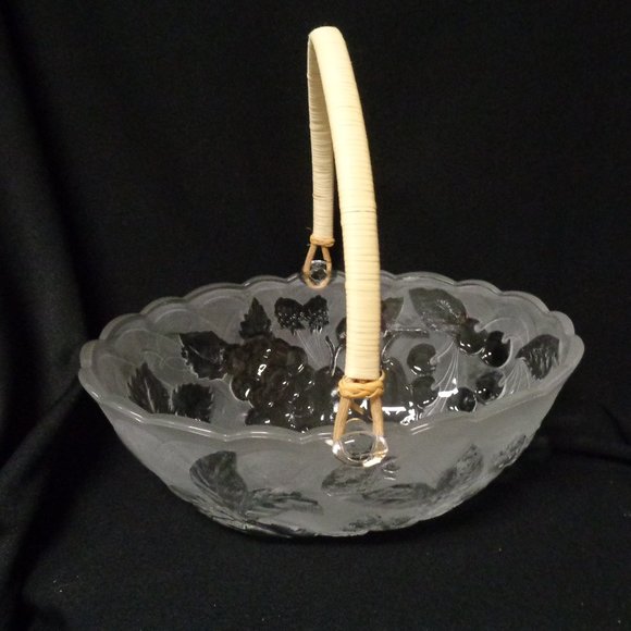 Libbey | Dining | Libby Basket Pressed Glass For Display Serving Goes W ...